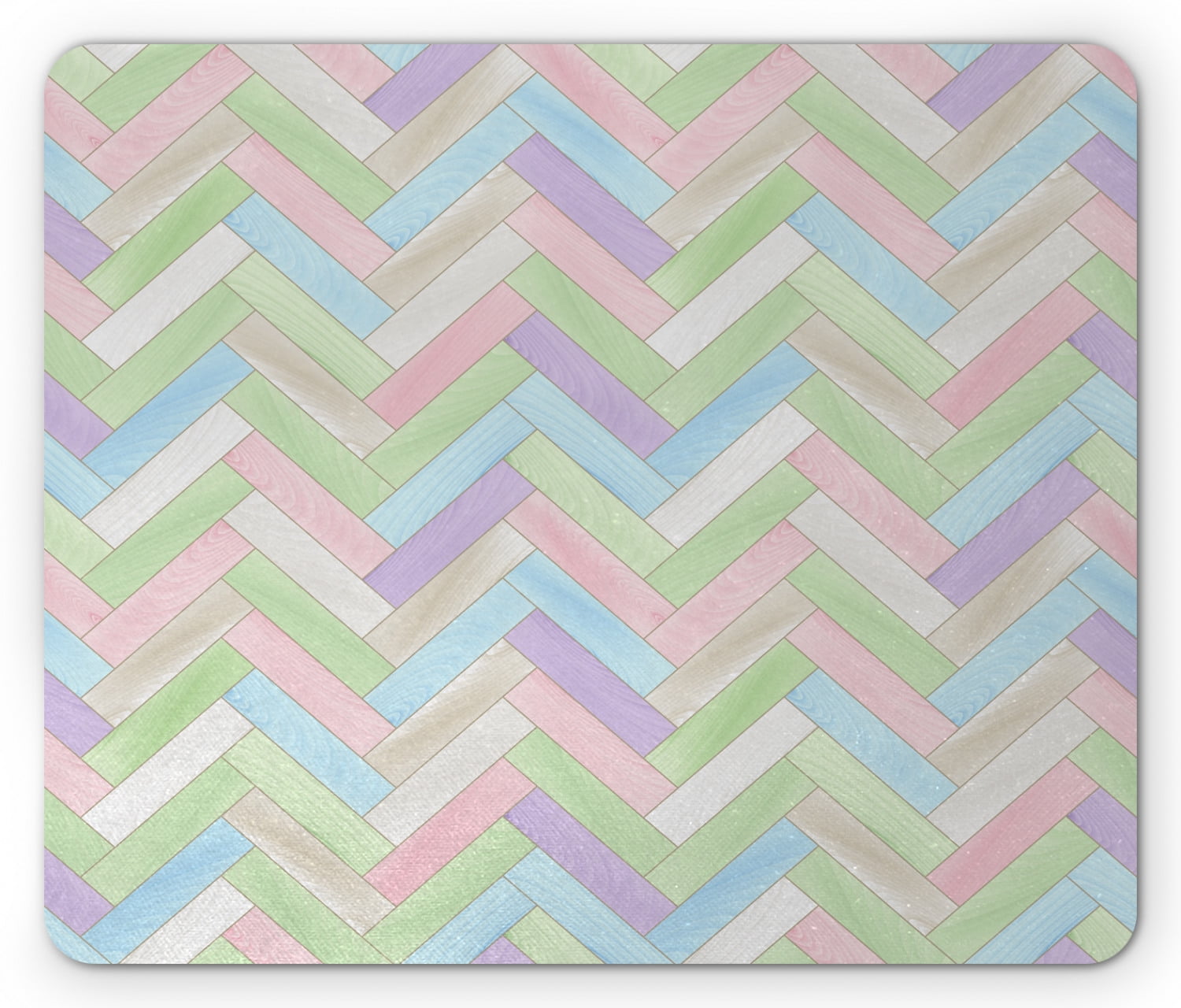 Pastel Mouse Pad, Soft Colored Realistic Parquet Wooden Floor Pattern ...