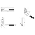 M12 Extra Long Antiluce Tailgate Drop Catch Trailer Dropside Latch ...