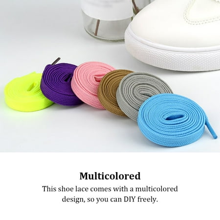 Sneakers Laces Multicolored Non-slippery Replaced String Universal ...