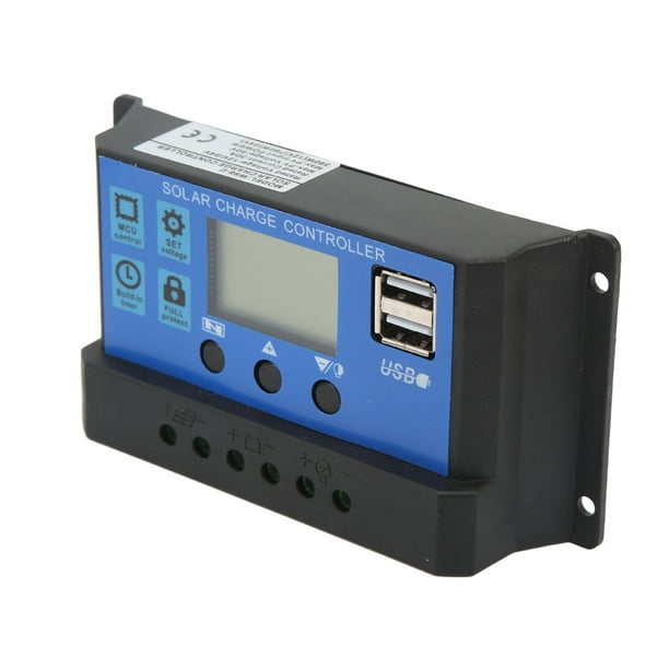 Solar Charge Controller,12V 24V Solar Charge LCD Display Solar ...