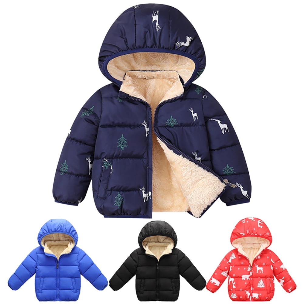 URMAGIC 2-6T Toddler Baby Hooded Down Jacket Boys Girls Kids Thicken Warm Winter Coat Outerwear ...