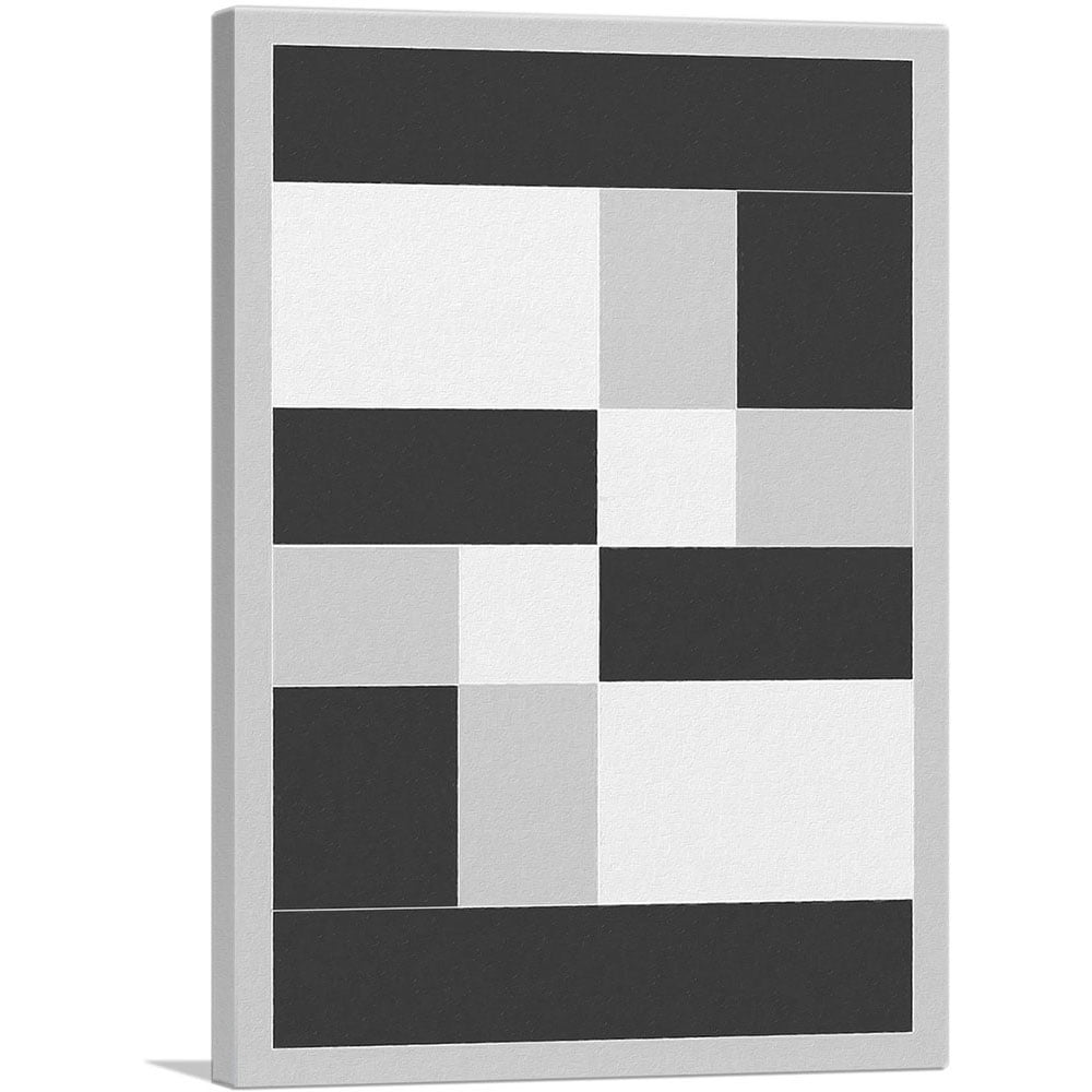 ARTCANVAS Mid-Century Modern Glitched Block Canvas Art Print - Size: 60 ...