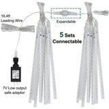 Meteor Shower Rain Light, 30 cm 8 Tube 288 LED Valentine's Day Ice ...