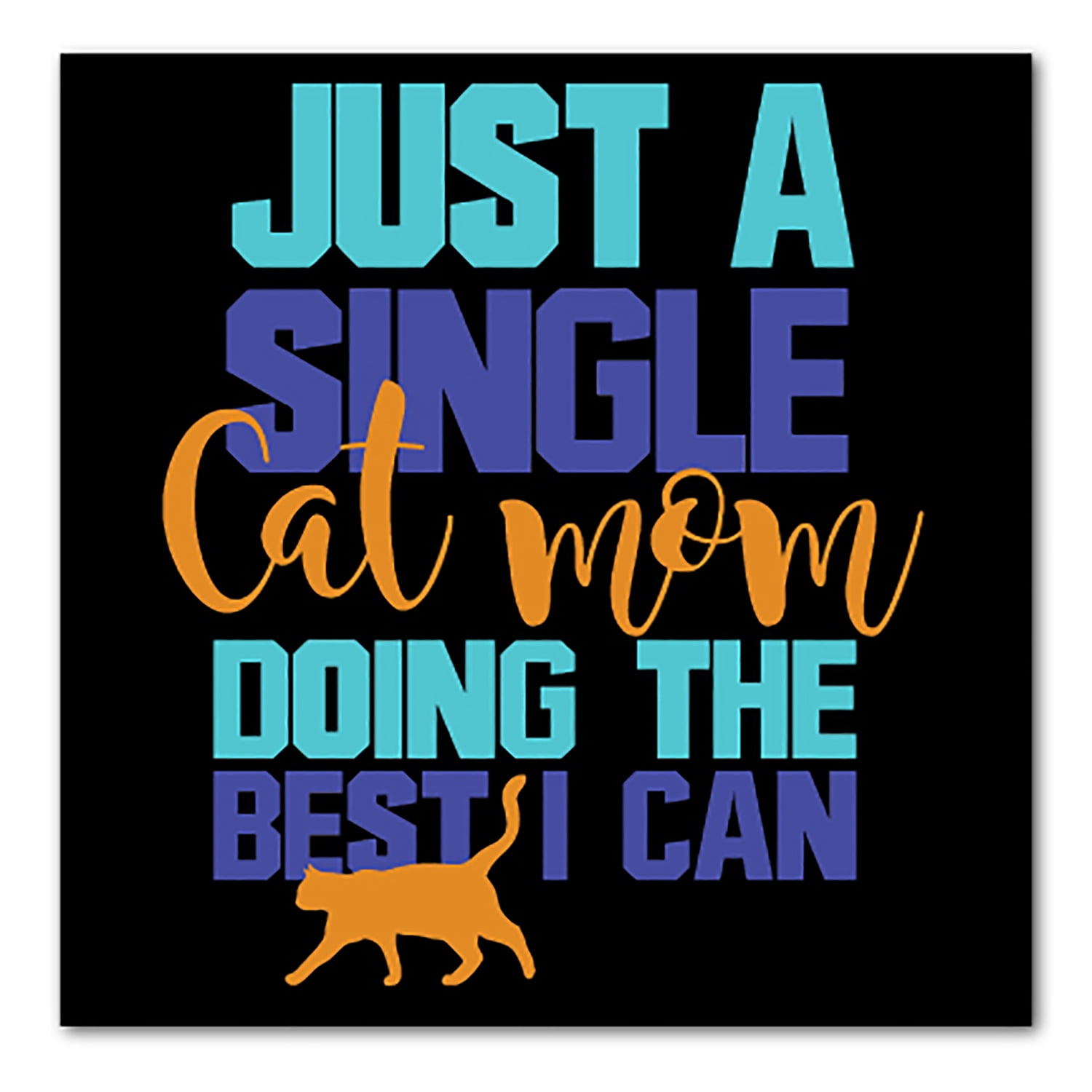 DistinctInk Custom Bumper Sticker - 10" x 10" Decorative Decal - Black ...