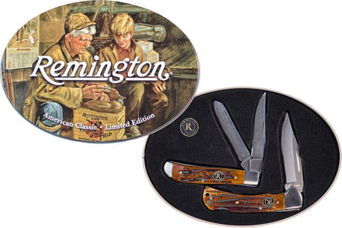 Remington 15683 American Classic Tin Collector Gift Set Folding Pocket ...