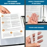 Clear Sheet Protectors, 8.5" x 11", 100 Pack, Durable, Top Load ...