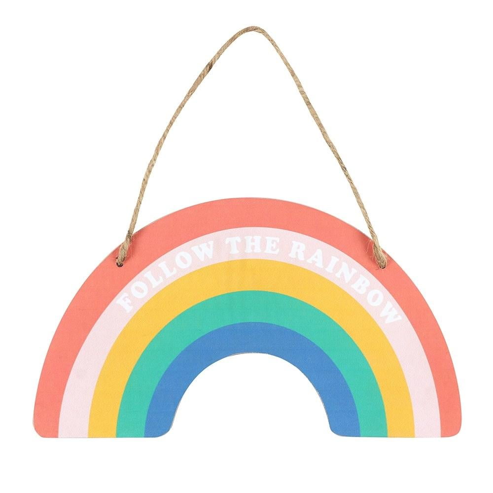 Something Different - Letrero de Puerta Follow The Rainbow (Arco Iris ...