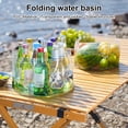 YIFAEUX Folding Water Basin Stable Structure Portable Water Container ...