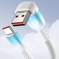Oasiva Fast Charging Gradient USB C Cable Short Braided Nylon - Walmart.com