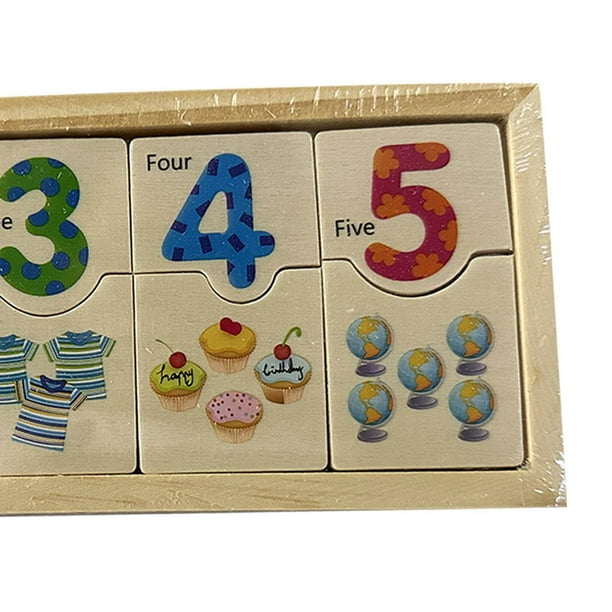 pitrice Kids Toy Numbers Match Mathematics Learning Puzzle Counting ...