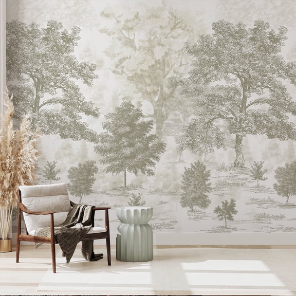 Begin Home Decor C1RC2436N9HTKI 24 x 36 in. Yellow Birch Forest - Gray ...