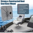 2Pcs Boat Seat Base Mount Boat Seat Pedestal Base 7" x 7", Boat Seat ...