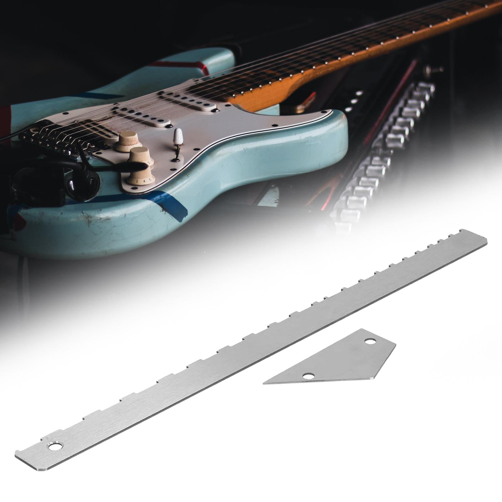 Portable Guitar Neck Ruler Stainless Steel Durable Bass Guitar Neck ...