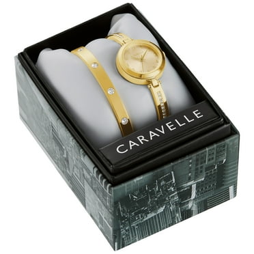 Caravelle Designed By Bulova Women's Crystal Dial Barrel Dress Watch ...