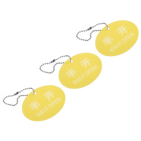 Valve Identifier Tag, 3 Pack Acrylic "Half Open" Sign Status Labeling ...