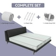 CZL Upgraded Bed Bridge Twin to King Converter Kit, 12" Wide Mattress ...