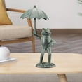 Pitycbo Frog Open An Umbrella Garden Statue, Garden Sculpture Resin ...