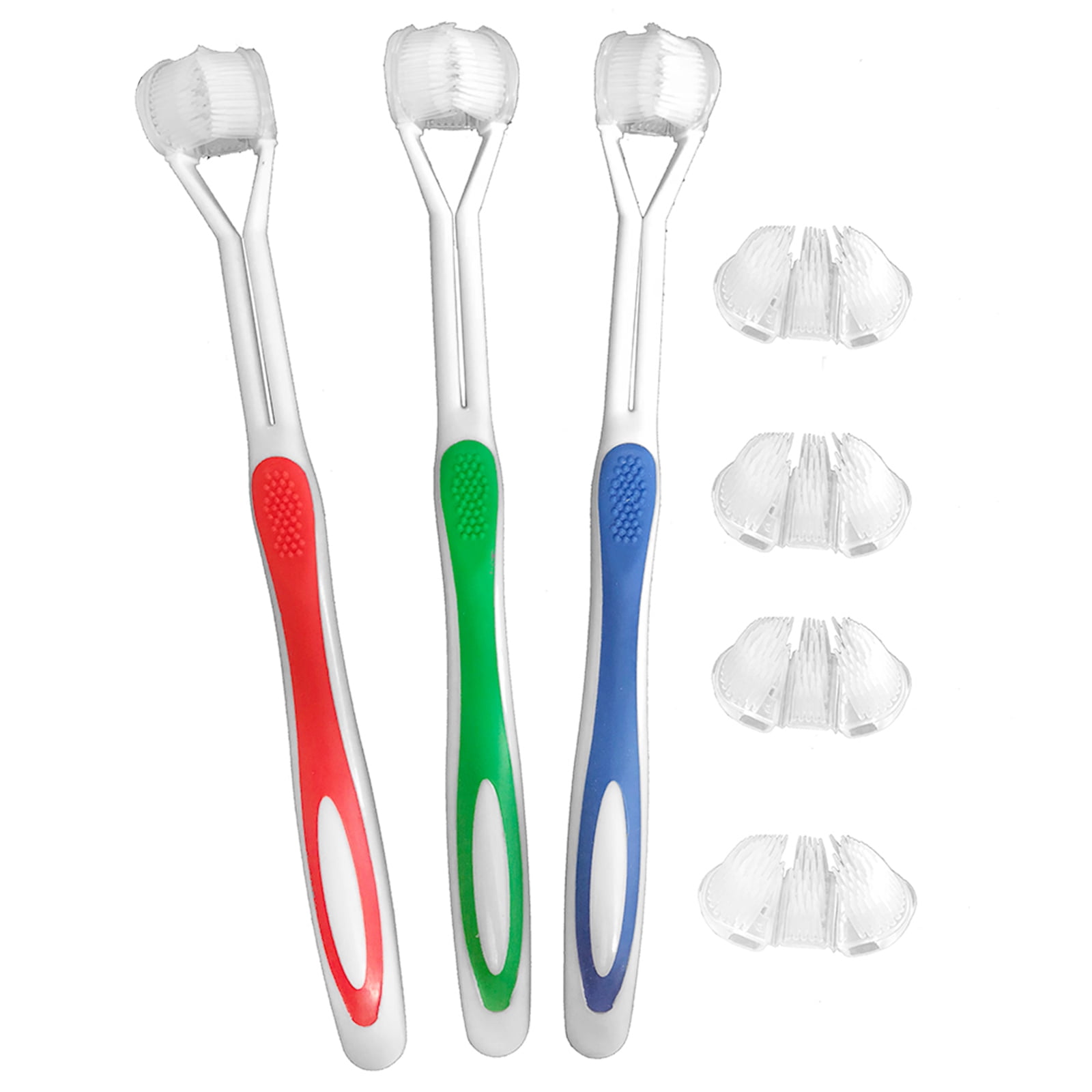 Cepillos de dientes Abanopi Juego de cepillos de dientes de tres lados ...