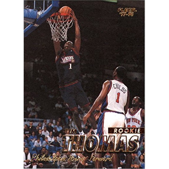1997-98 Fleer #202 Tim Thomas RC NBA Basketball Trading Card - Walmart.com