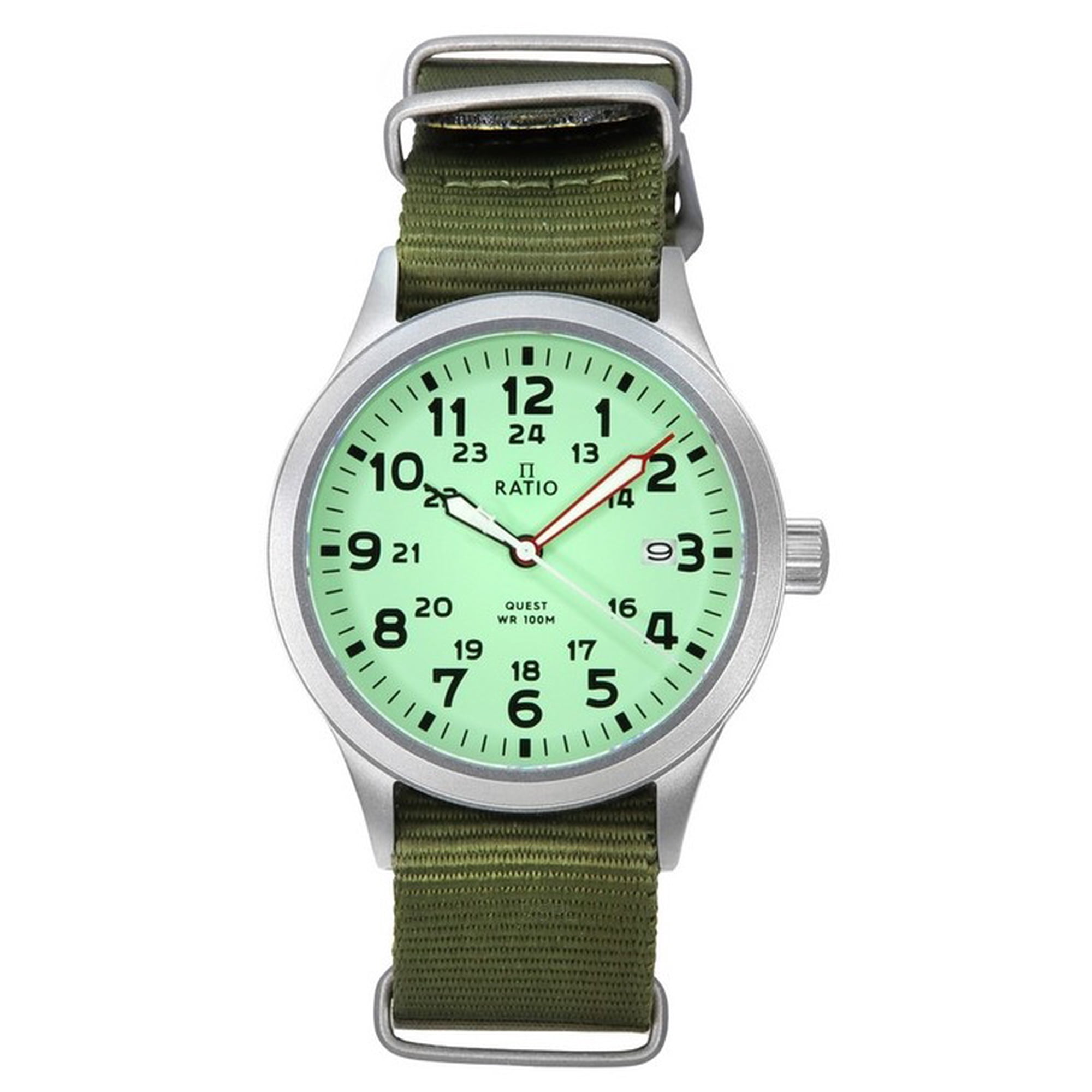 Click here for Ratio Quest Mens Field Watch Sapphire Nylon Strap... prices