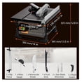 Table Saw for Jobsite, 8-inch 6.7-Amp Copper Motor, Cutting Speed up to ...