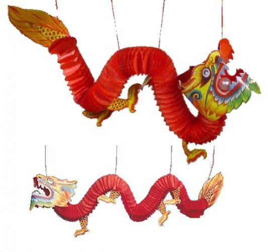 Tissue Dragon Decoration - Party Decor - 1 Piece - Walmart.com