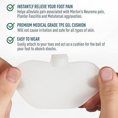 Metatarsal Foot Pads - Great for Diabetic Feet & Plantar Fasciitis Foot ...