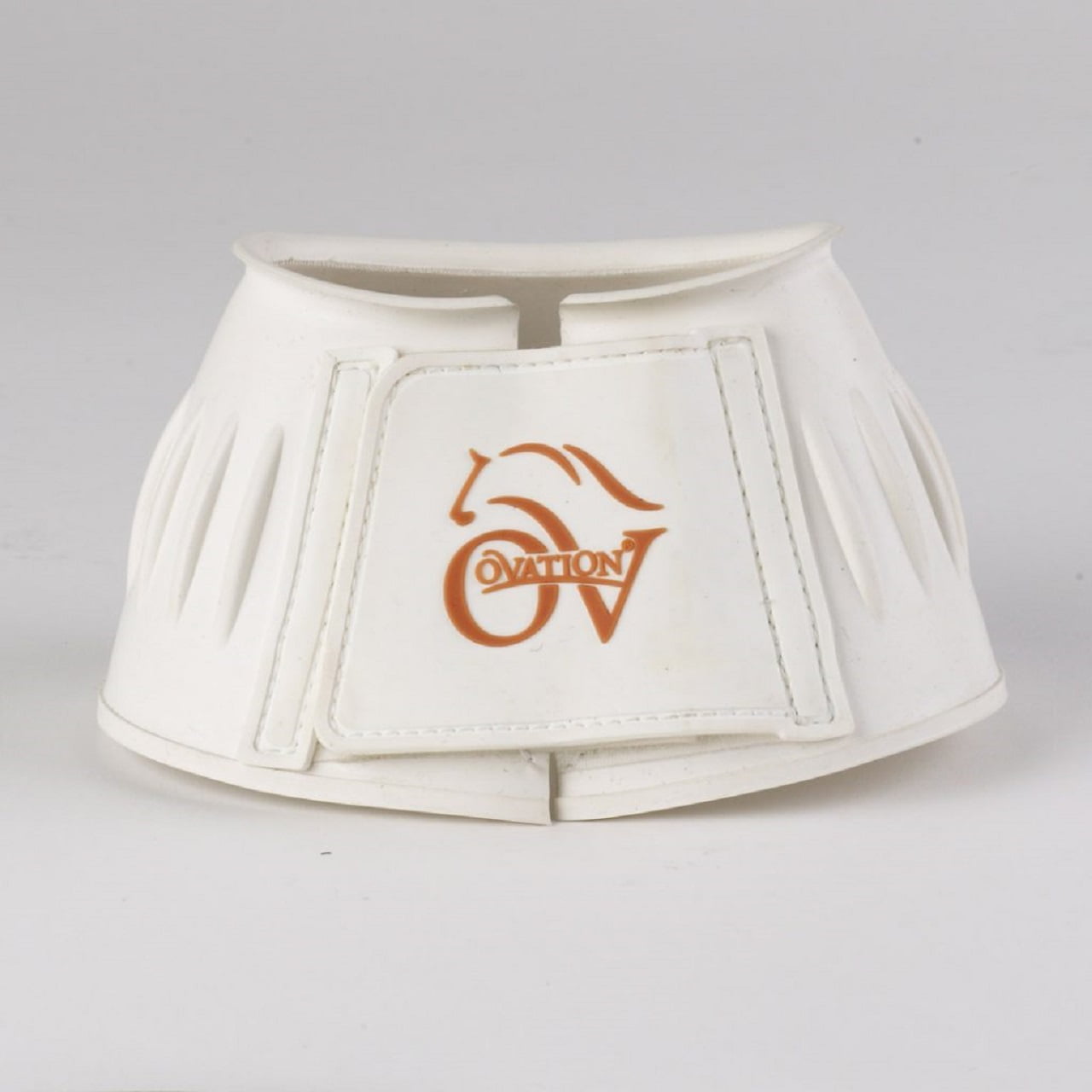 Ovation® Professional Ribbed Hook and Loop Bell Boot (XXL, White ...