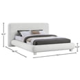 Bowery Hill Contemporary Rich Cream Fabric Upholstered King Bed ...