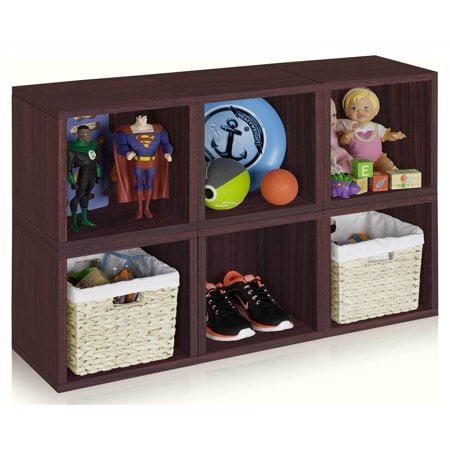 Way Basics Eco Stackable Modular Storage Cubes Cubby Organizer (Set of ...