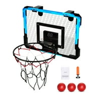 Black Series Motorized Basketball Hoop with Moving Target with Includes ...