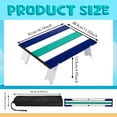 Beach Table Folding Camping Portable Table Striped White Aluminum Side ...