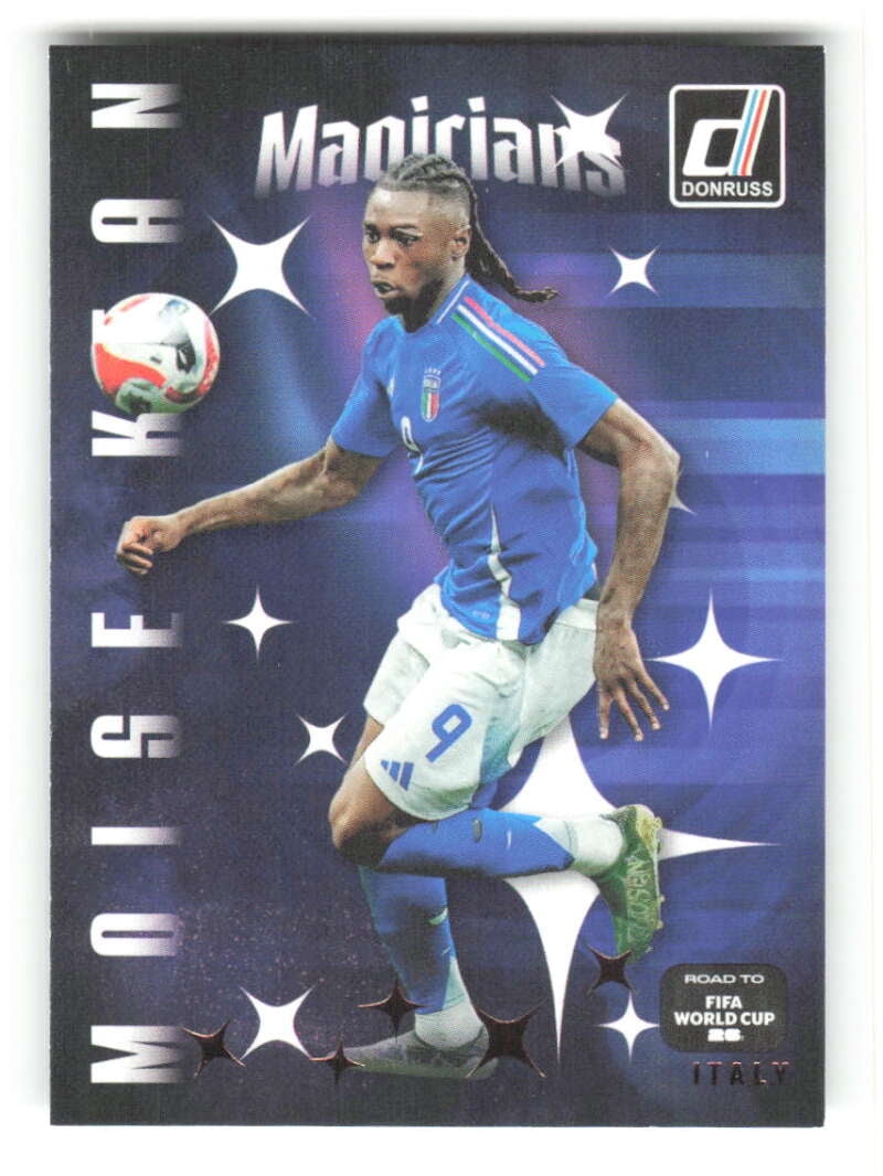 2025-26 Donruss Road to FIFA World Cup Magicians #1 Moise Kean Italy ...