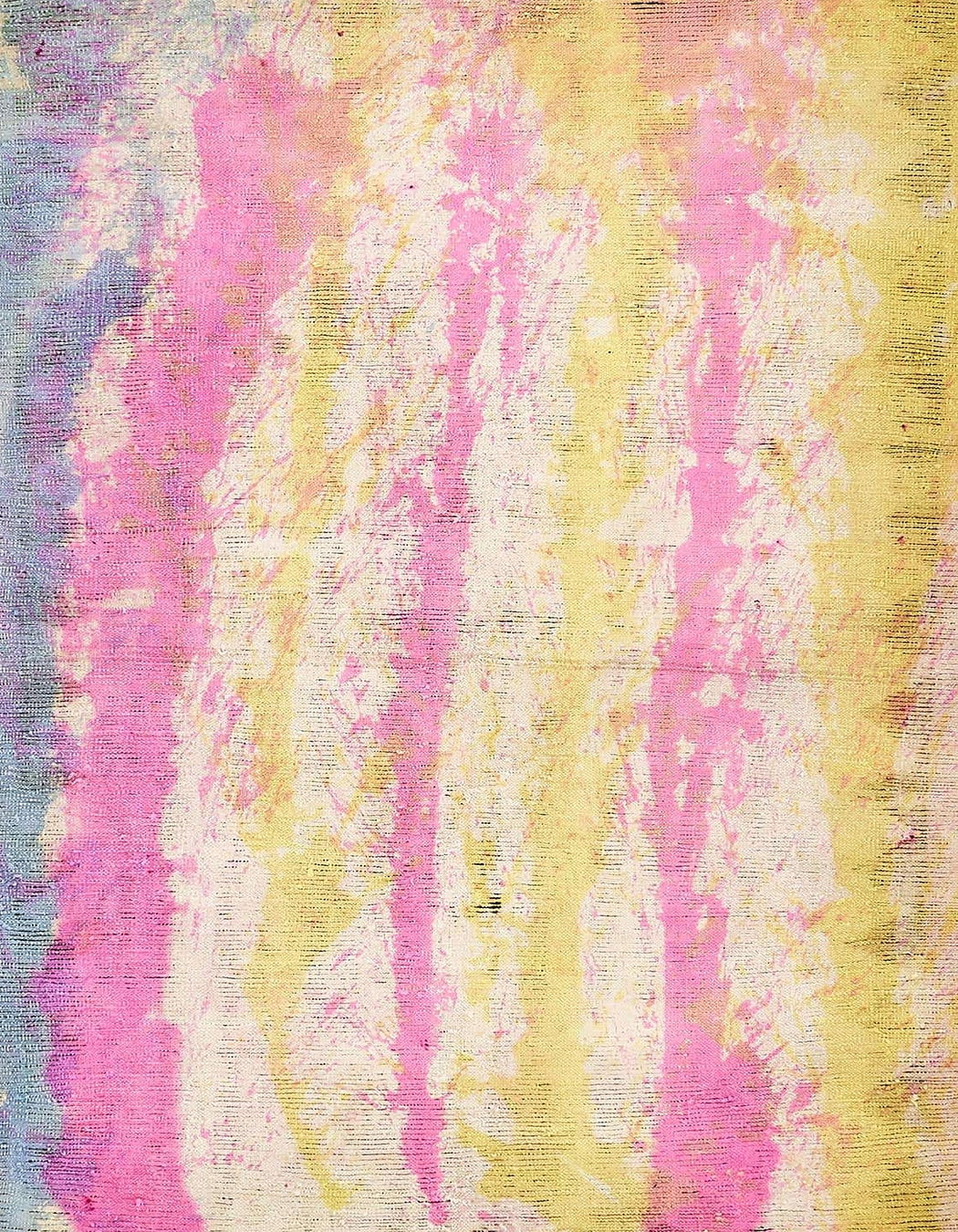 Ahgly Company Indoor Rectangle Abstract Sun Yellow Abstract Area Rugs ...