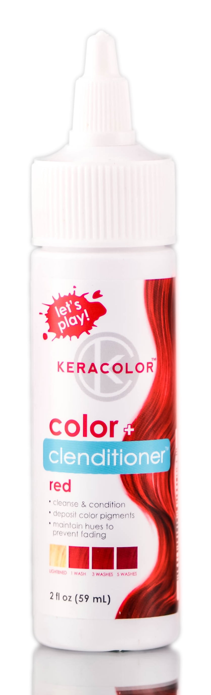 2 oz , Keracolor Color + Clenditioner Red, hair scalp beauty, Kera ...