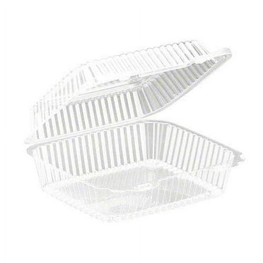 Inline Plastics VPP757A Valu Pack Clear Hinged Container 8.4 Inch x 7.9 ...