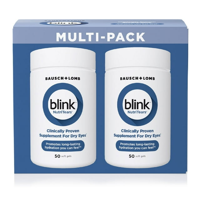 Blink NutriTears Supplement for Dry Eyes Softgels, 50 ct., 2 pk ...