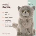 Bearington Cat Stuffed Animal - Ralistic Cat Plush Lifelike Gray ...