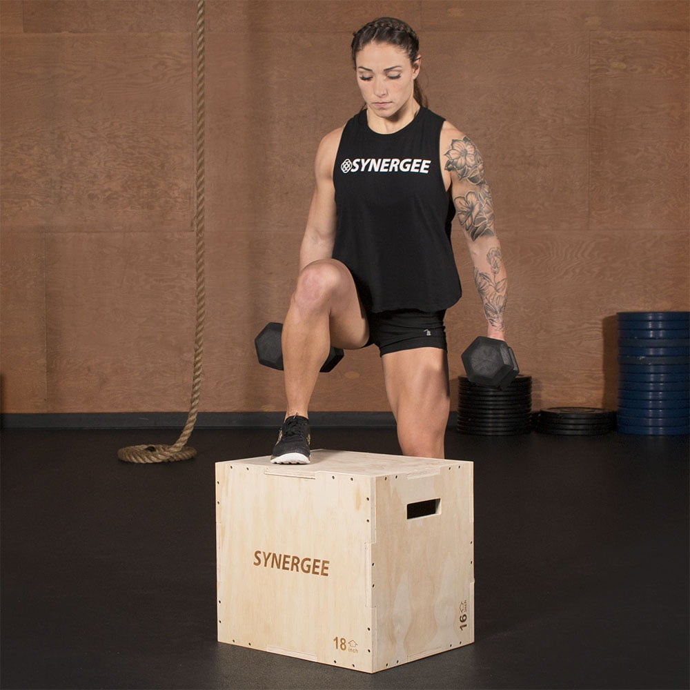 Synergee 3 in 1 Wood Plyometric Box for Jump Training and Conditioning ...
