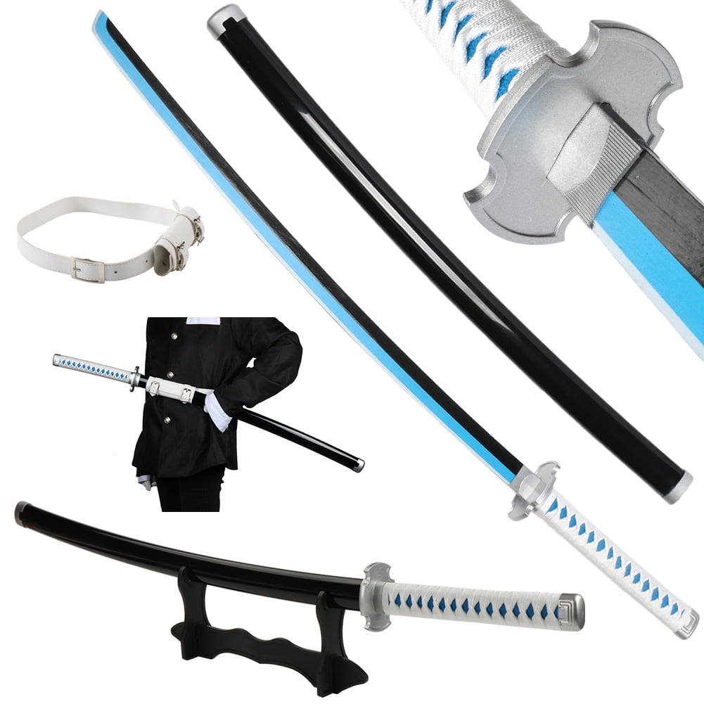 Bamboo Demon Slayer Sword Cosplay 41 inches with Belt Holder Stand ...