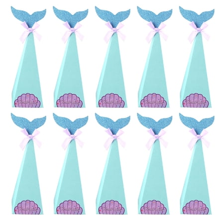 20 Pcs Mermaid Gift Boxes, Gift Wedding Party Candy Sweet Treat Bags ...