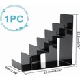 1pc 6 Tier Acrylic Wallet Display Risers Purse Organizer Stand Shelf ...