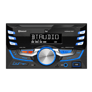 Dual XRM47BT Single-DIN In-Dash Mechless AM/FM Receiver with Bluetooth ...
