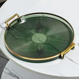 Menolana Nordic Round Food Platter Serving Tray with Handles ...