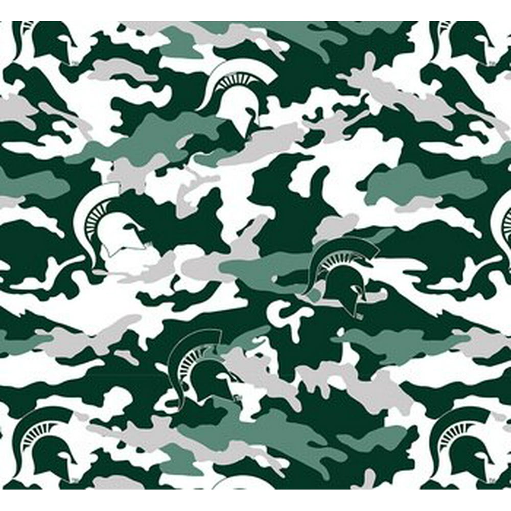 Michigan State Camouflage Fleece Fabric Sold by the yard - Walmart.com ...
