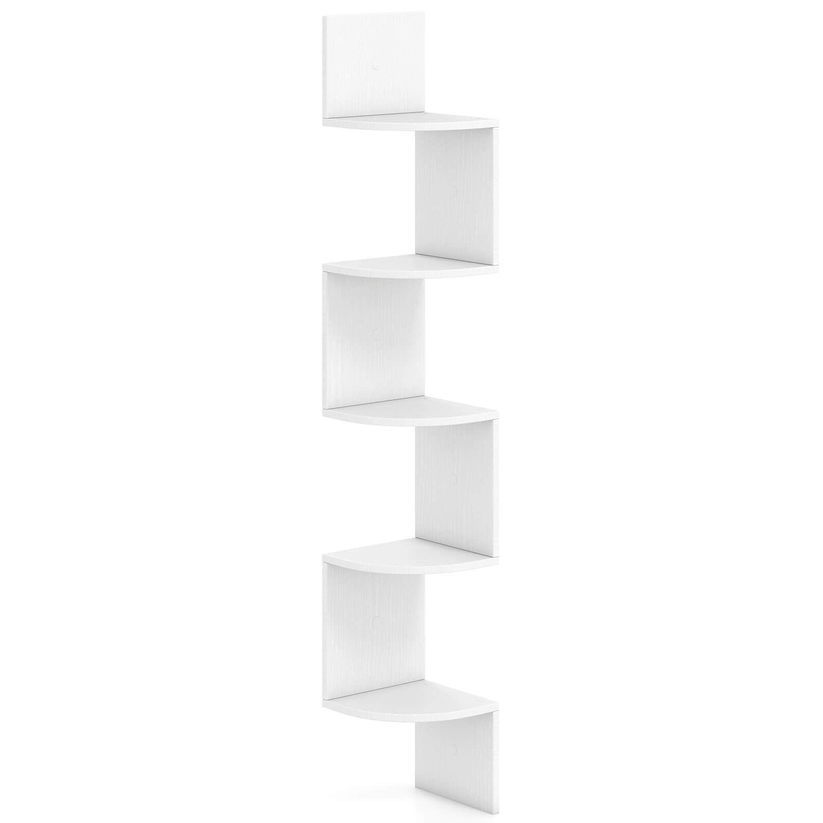 Click here for Costway 1 Pcs 5-Tier Floating Bookshelf With Safe... prices