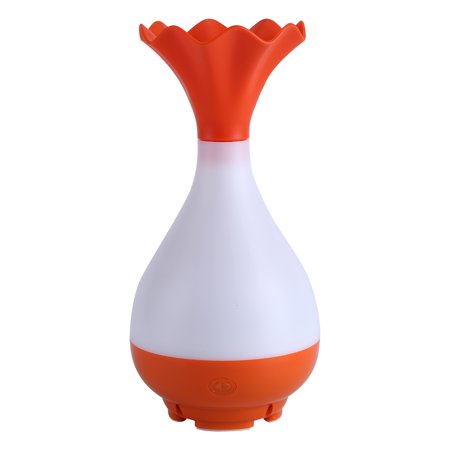 Mini LED Vase Shape Ultrasonic Home Aroma Humidifier Air Diffuser ...