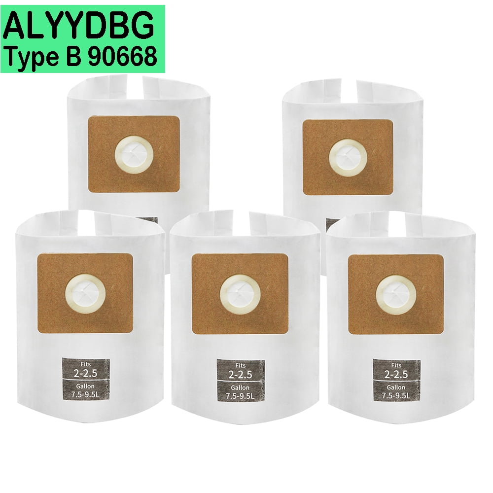 ALYYDBG for Shop Vac 2-2.5 Galllon Vac Bags, Type B 90668 9066833 All ...