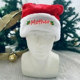 Family Matching Christmas Hat Santa Caps Personalized Party Fluffy Hat ...