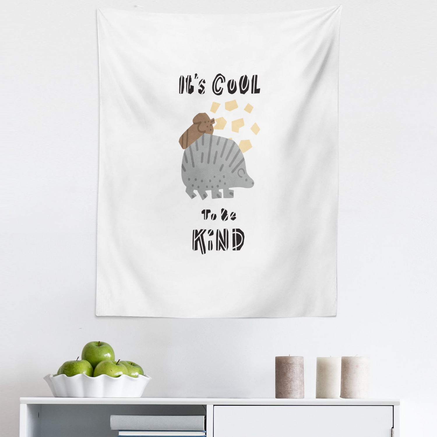 Woodland Animals Tapestry, It's Cool to Be Kind Success Positive Vibes ...